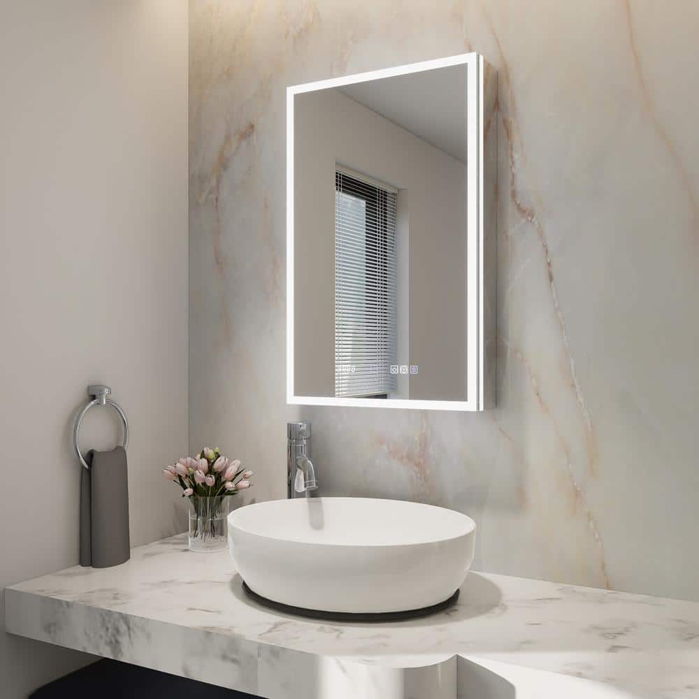 ExBrite AuraX 20 in. W x 32 in. H Rectangular Recessed/Surface Mount ...