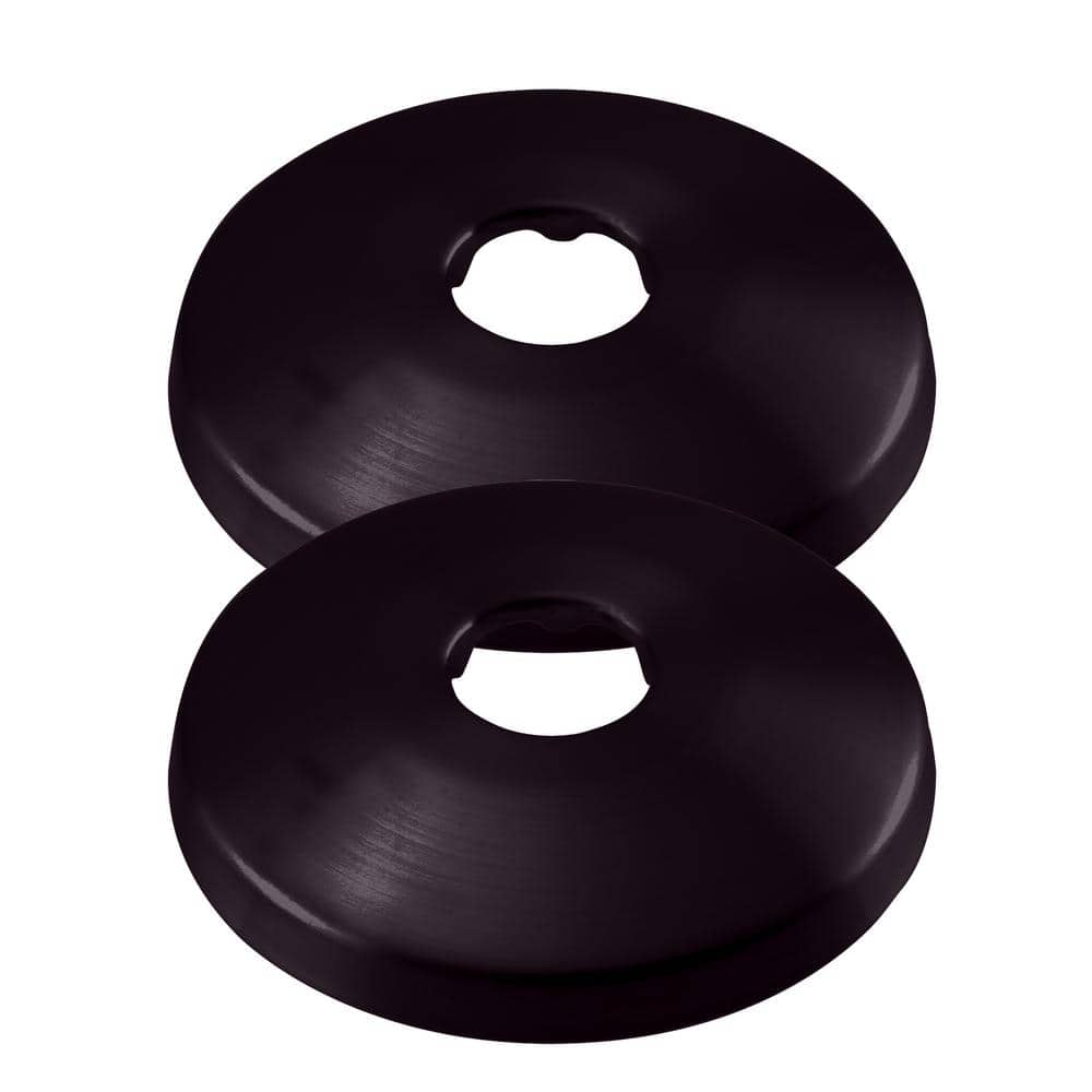 Westbrass 1/2 in. Nominal Copper Shallow Grip Flange in Oil Rubbed ...
