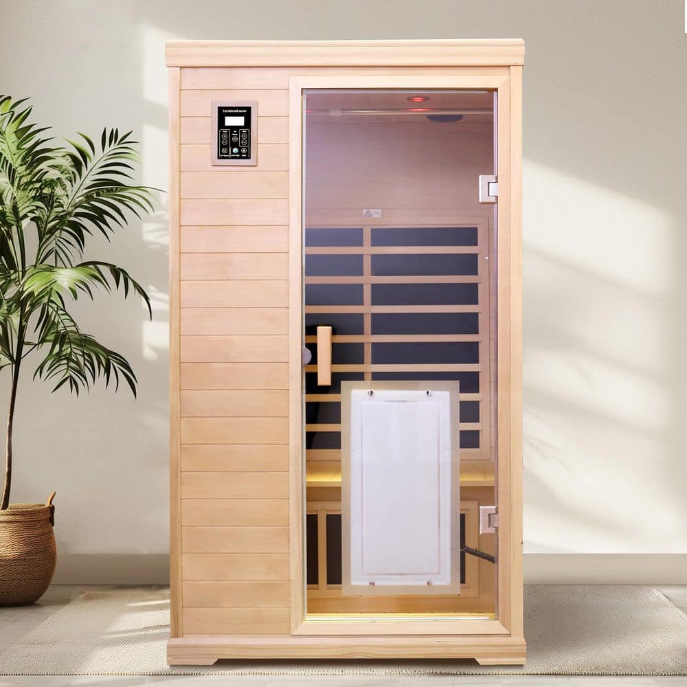 Staykiwi 2-Person Sauna with LCD Display, Key Control and Bluetooth ...