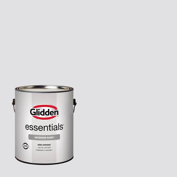 Glidden Essentials 1 gal. PPG1043-2 Moondance Flat Interior Paint ...