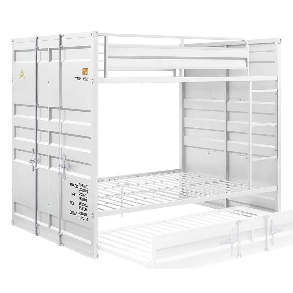 Acme Furniture Cargo Full over Full Bunk Bed in White 37885 - The Home ...