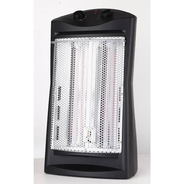SAI 1500-Watt Quartz Tower Heater, Black DF1511-A - The Home Depot