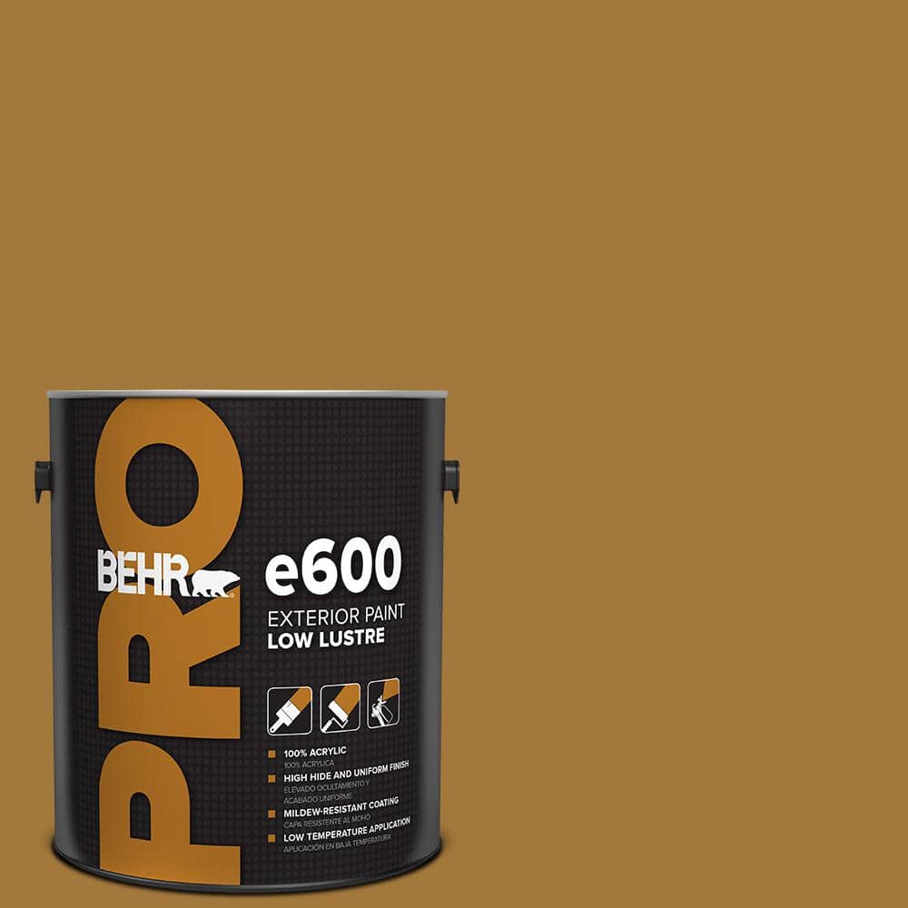BEHR PRO 1 gal. #320D-7 Victorian Gold Low Luster Exterior Paint ...