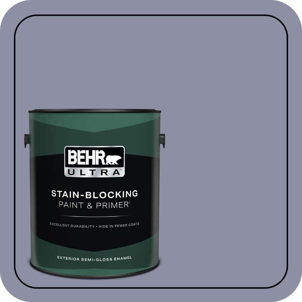 BEHR ULTRA 1 gal. #S550-4 Camelot Semi-Gloss Enamel Exterior Paint ...