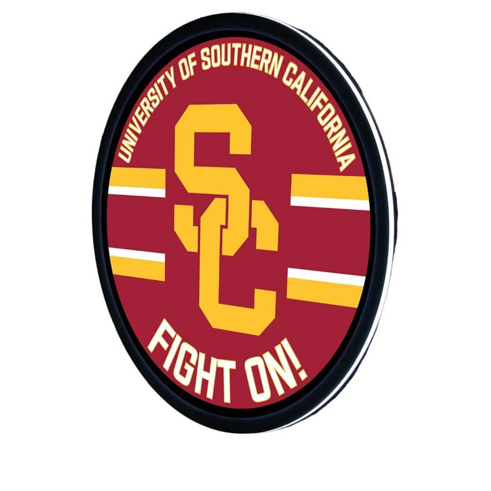Evergreen University of Southern California 15 in. Round Plug-in LED ...