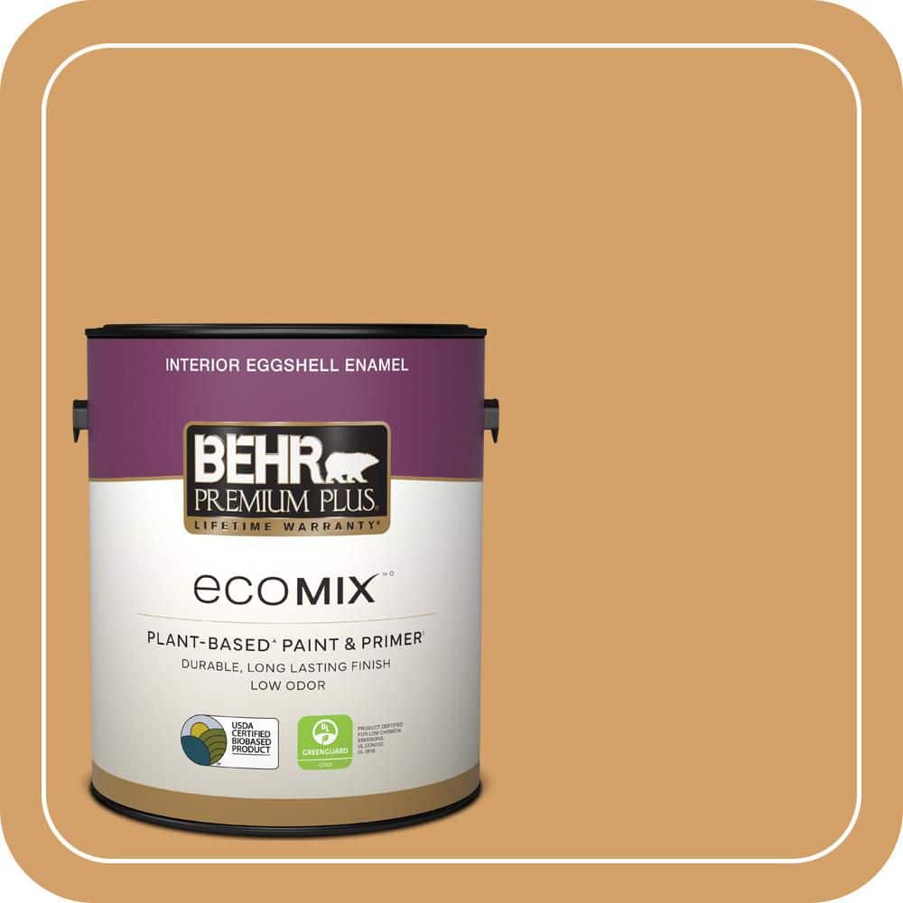 BEHR PREMIUM PLUS 1 gal. #300D-5 Desert Caravan Eggshell Enamel EcoMix ...