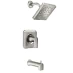 MOEN Genta Single-Handle 1-Spray Tub and Shower Faucet in Chrome (Valve ...