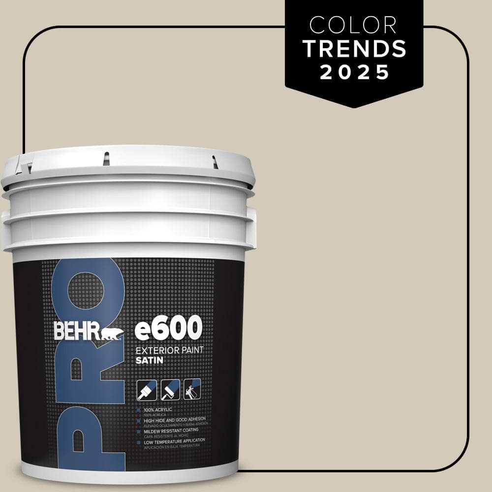 BEHR PRO 5 gal. Designer Collection #DC-010 Even Better Beige Satin ...