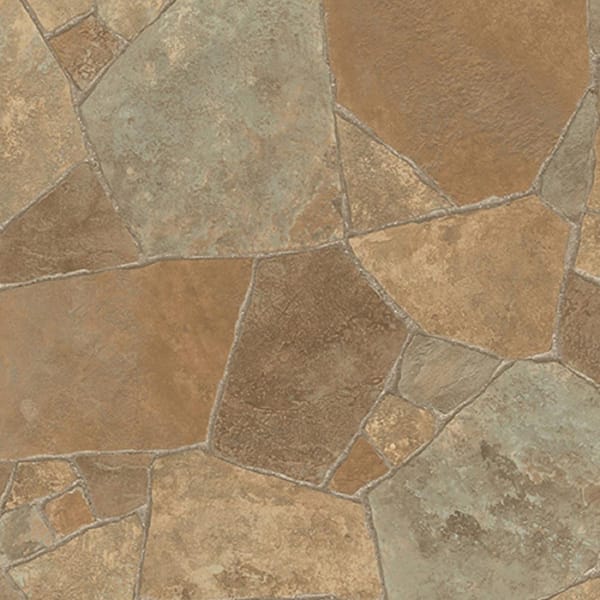 Mohawk Princeton Stone Residential Vinyl Sheet Flooring 13.2ft. Wide x ...