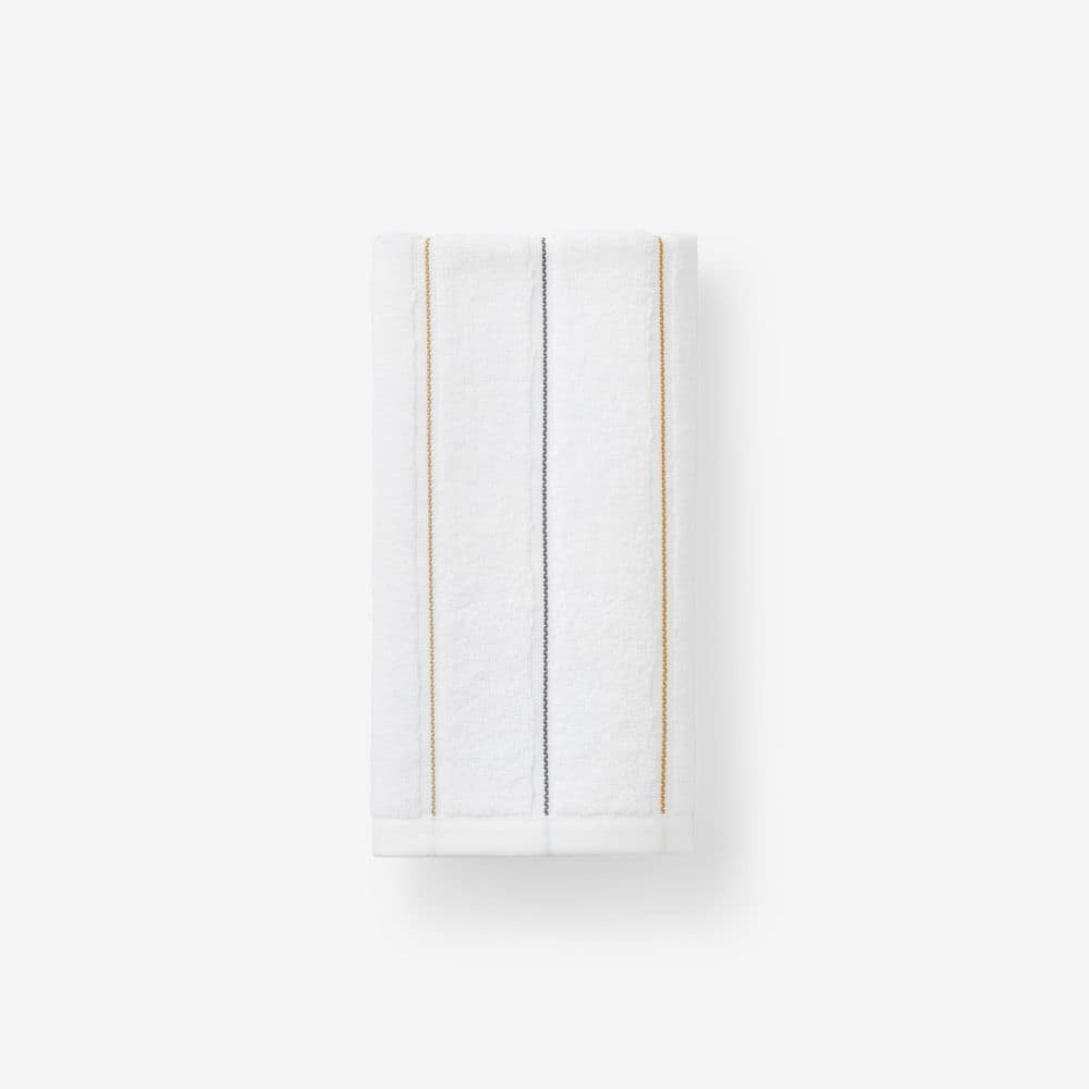 The Company Store Company Cotton Rust Multi Stripe Hand Towel 59127B ...