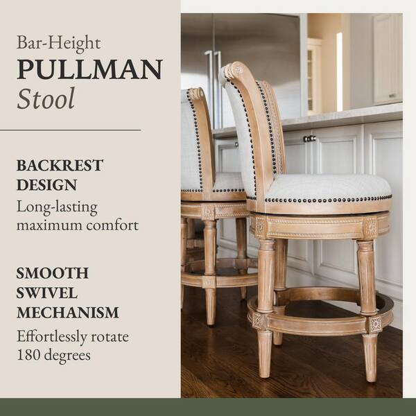 Oak bar stool with backrest store