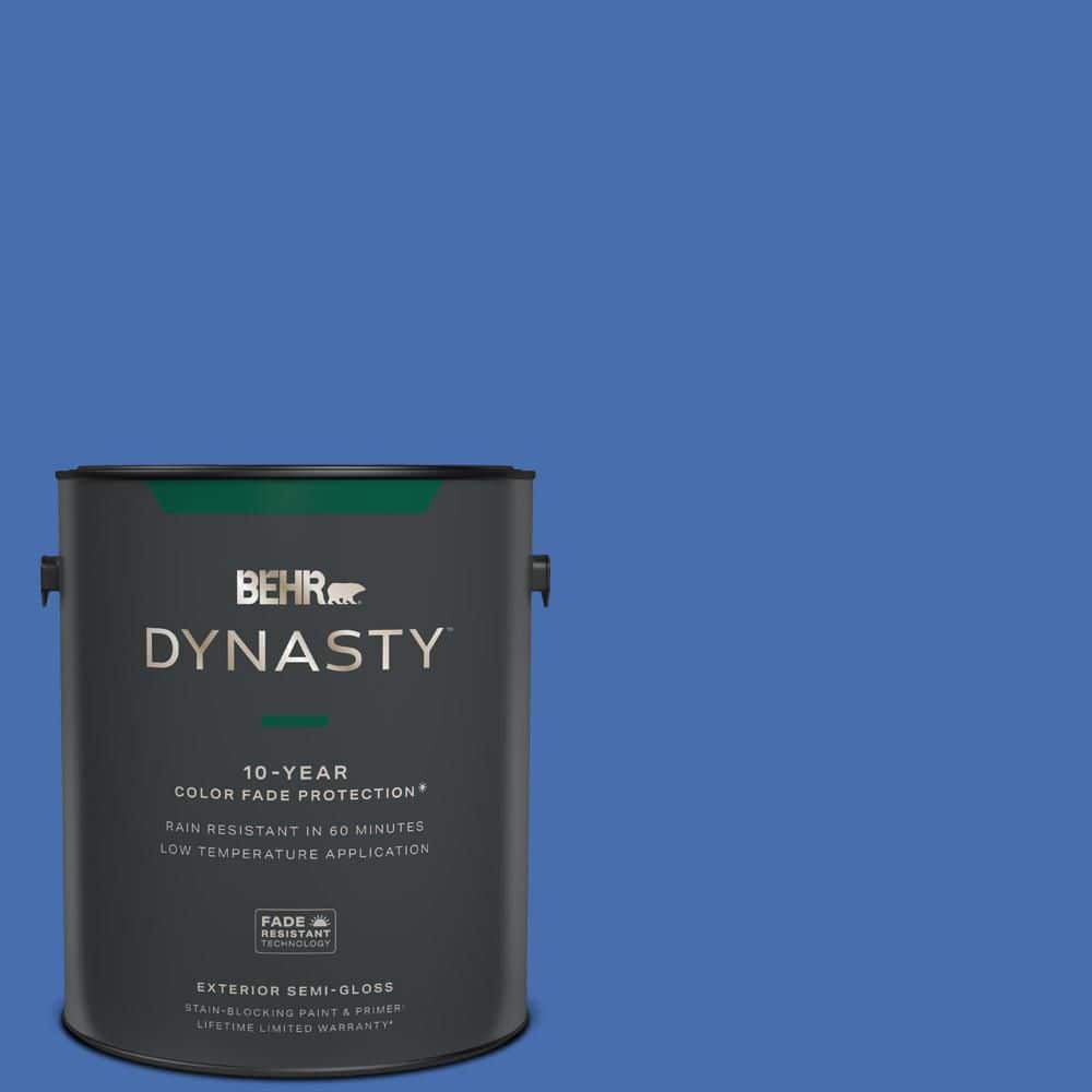 BEHR DYNASTY 1 gal. #PPU15-05 New Age Blue Semi-Gloss Exterior Stain ...