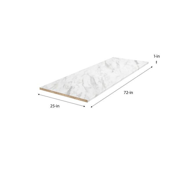 Latitude 59 6ft. L x 25 in. D Straight Laminate Countertop in Matte ...