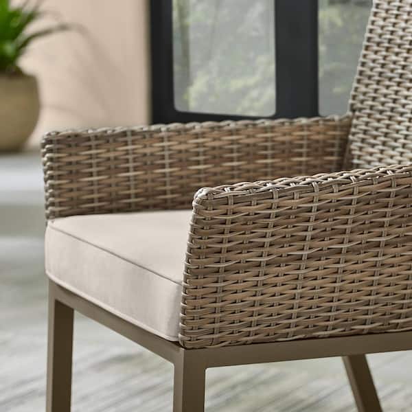 Hampton bay 7 piece wicker patio set store
