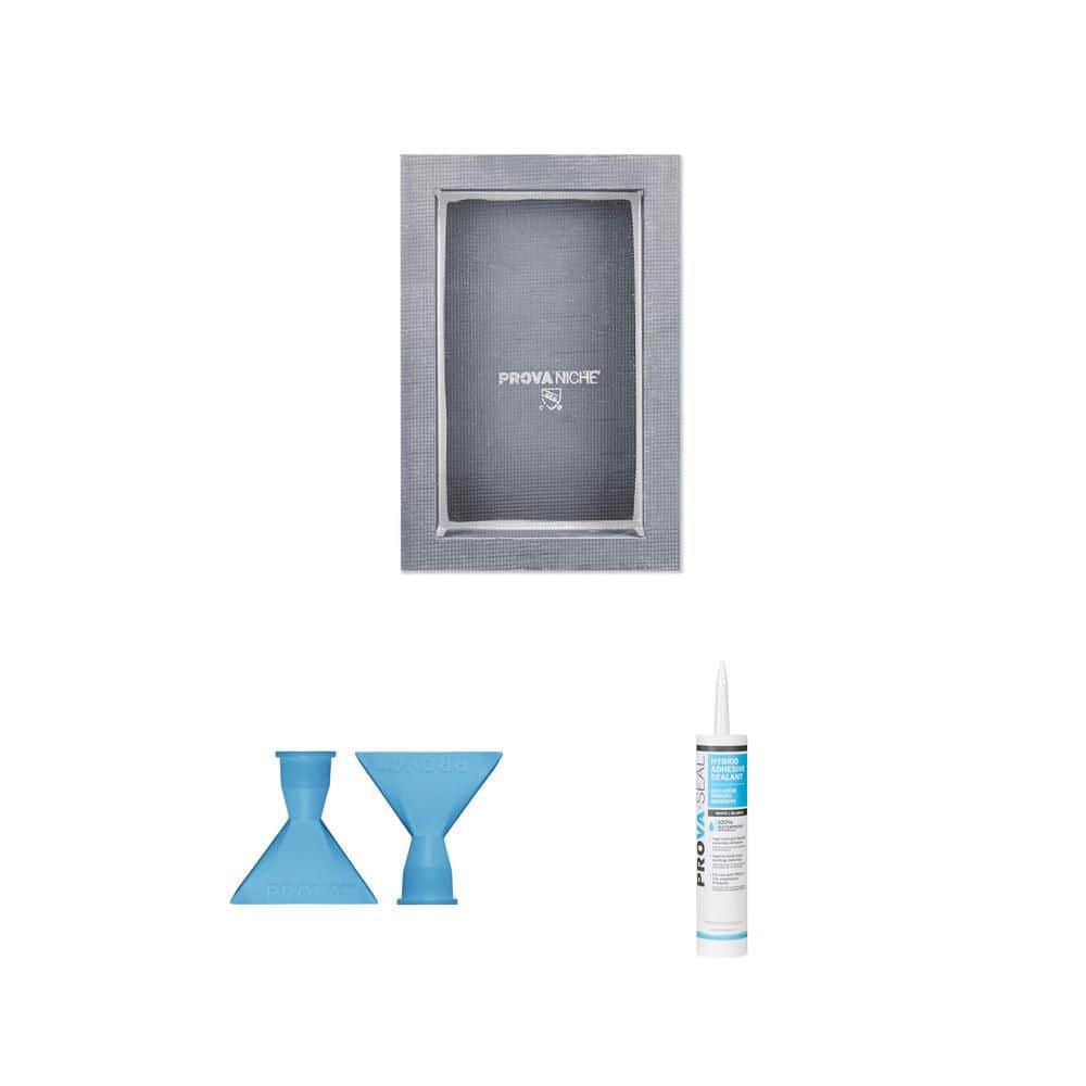 M-D Building Products 16 in. x 24 in. Prova Niche with Shelf, 2.5 in ...