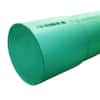JM EAGLE 4 in. x 10 ft. Rigid PVC SDR35 Gravity Sewer Pipe Green Belled ...