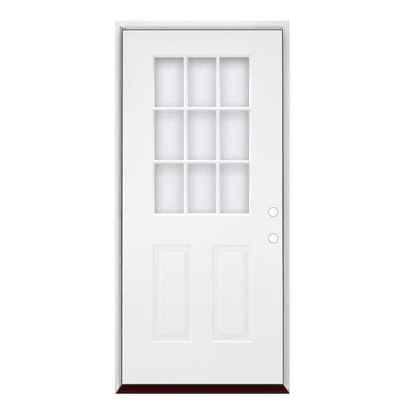 GENESIS ENTRIES 36 in. x 80 in. Right-Hand Inswing 2 Panel 1/4 Lite 4 ...
