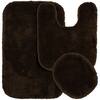 Garland Rug Finest Luxury Chocolate 21 in. x 34 in. Washable Bathroom 3 ...