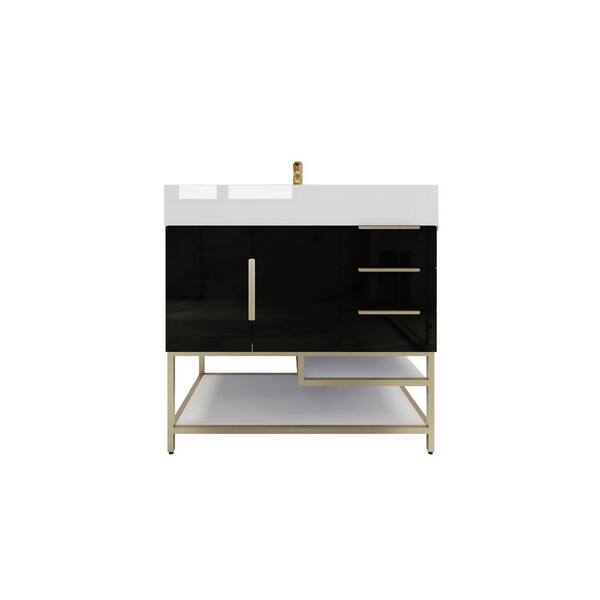 BV Better Vanity Bethany 36 in. W x 20 in. D x 36 in. H Single Sink ...