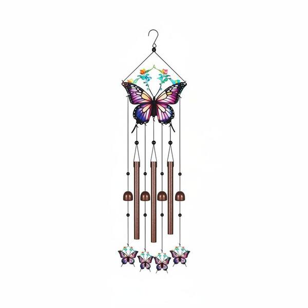 Metal Butterfly Wind Chimes for Outdoor Decor YNLIN343 - The Home Depot