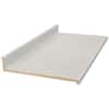 Hampton Bay 4 ft. Straight Laminate Countertop in Matte Sea Salt with ...