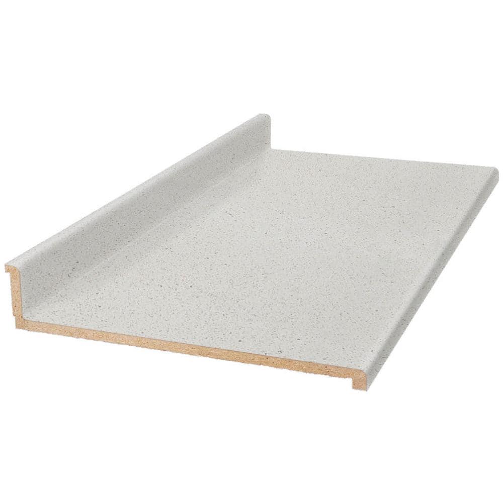 Hampton Bay 8 ft. Straight Laminate Countertop in Matte Sea Salt with ...