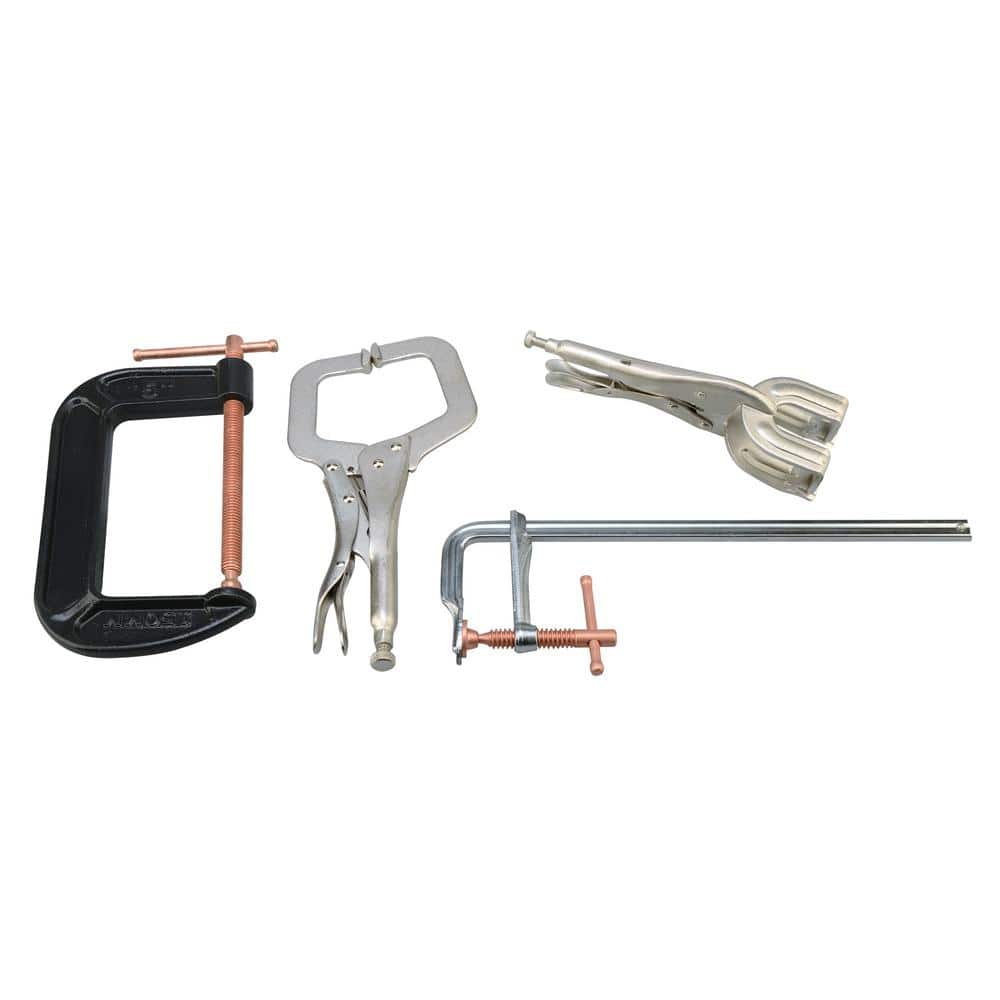 BRIDGELAND 4-Piece Welder's Welding Clamp Set 92001 - The Home Depot