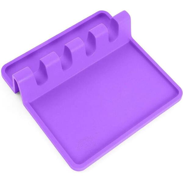 Zulay Kitchen Silicone Utensil Rest with Drip Pad for Multiple Utensils ...
