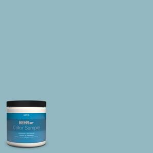 BEHR MARQUEE 1 qt. #PPU13-09 Tahoe Blue One-Coat Hide Matte Interior ...