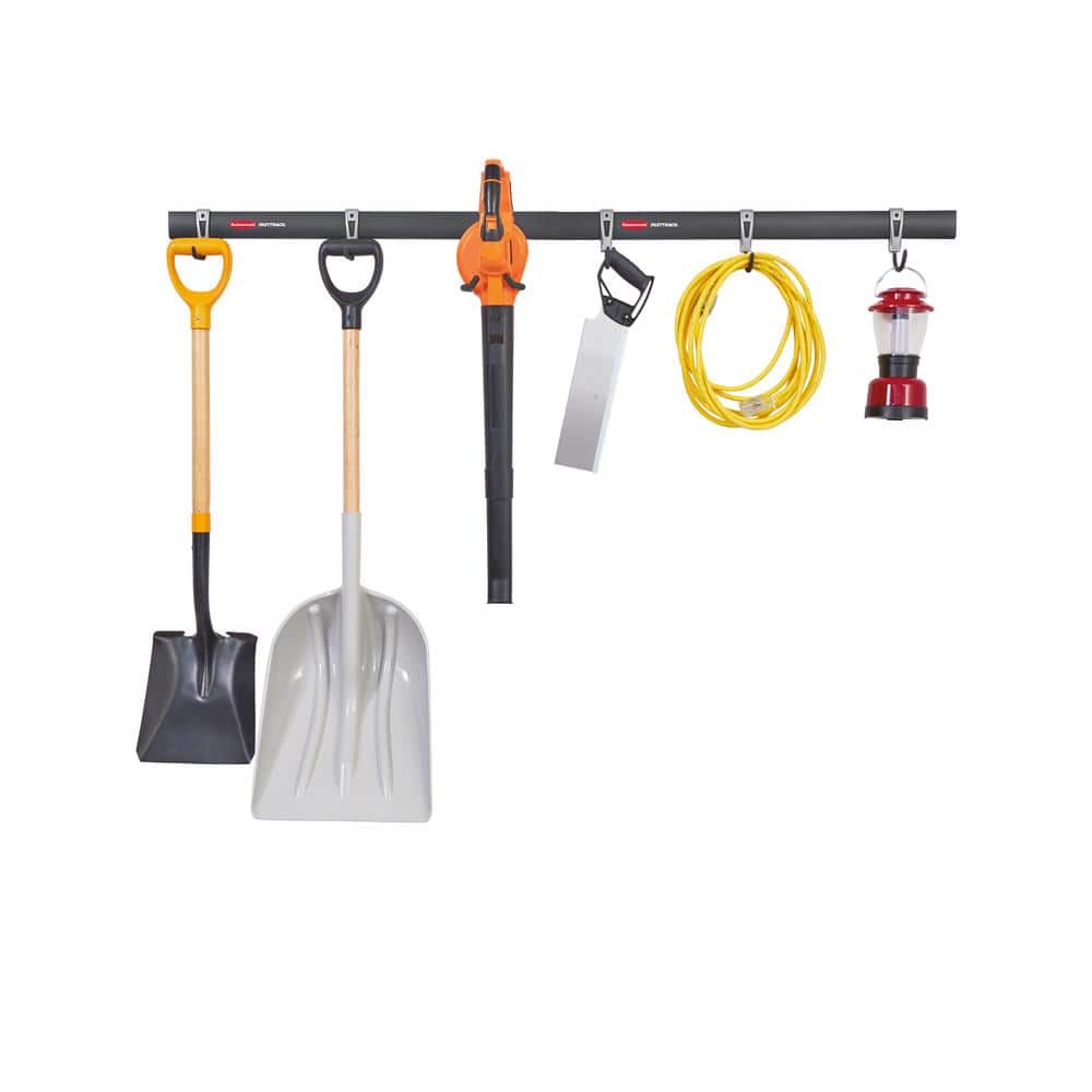Rubbermaid FastTrack Garage Storage Rail System All-In-1 Kit (8-piece) 2013151 - The Home Depot