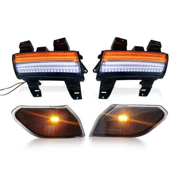 AMERICAN MODIFIED LED Marker Turn Signal Lights Compatible with Jeep ...