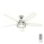 Hunter Ocala 52 in. LED Indoor/Outdoor Fresh White Ceiling Fan with ...
