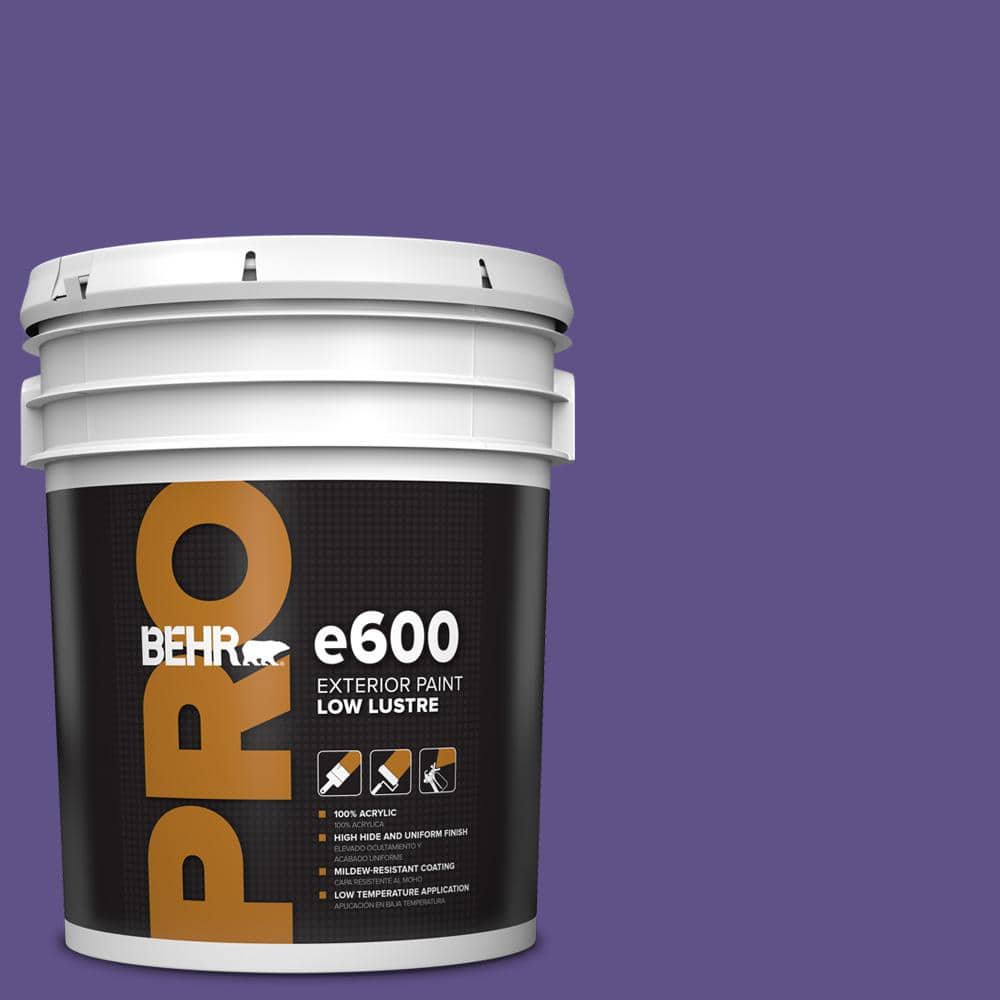 BEHR PRO 5 gal. #P560-7 Kings Court Low Luster Exterior Paint PR62305 ...