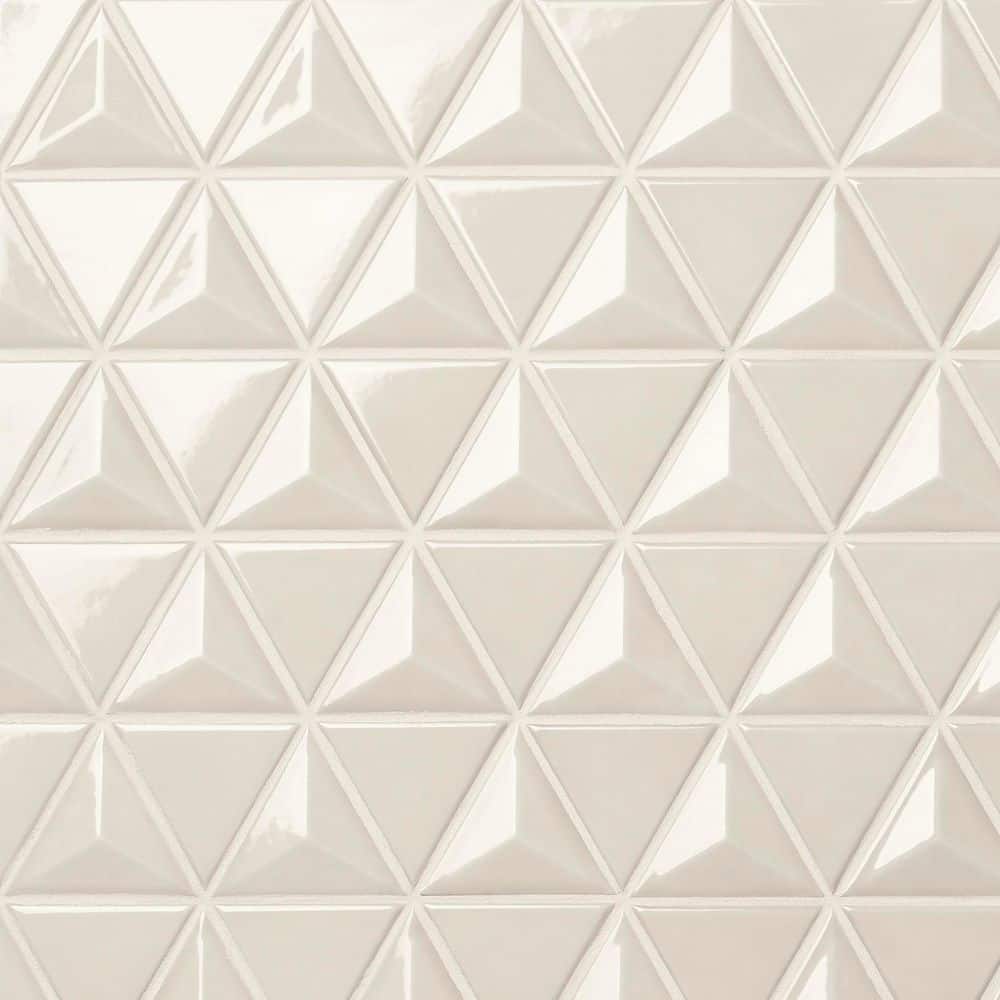 Ivy Hill Tile Medley Triangle Mushroom Gray 11.02 in. x 12.55 in ...