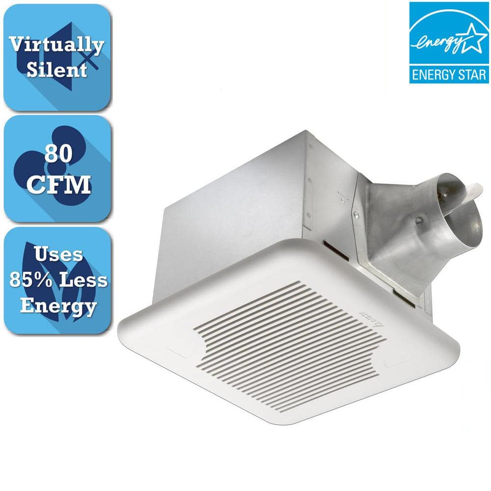 Delta Breez Signature 80 CFM Dual Speed Ceiling Bathroom Exhaust Fan ...
