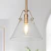 Uolfin Modern Mini Pendant Light, 1-Light Gold Kitchen Island Pendant ...