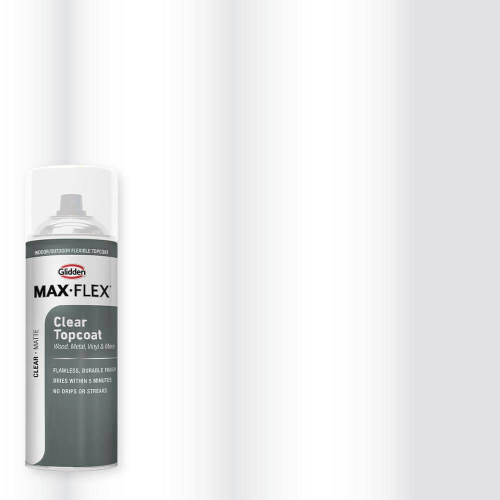 GLIDDEN MAX FLEX 12 oz. Matte Clear Interior/Exterior Flexible Topcoat ...