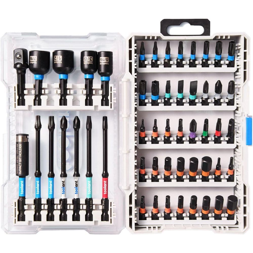 MYWISH Impact Driver Bit Set, Steel Driving Bit Set (52-Piece) SF ...