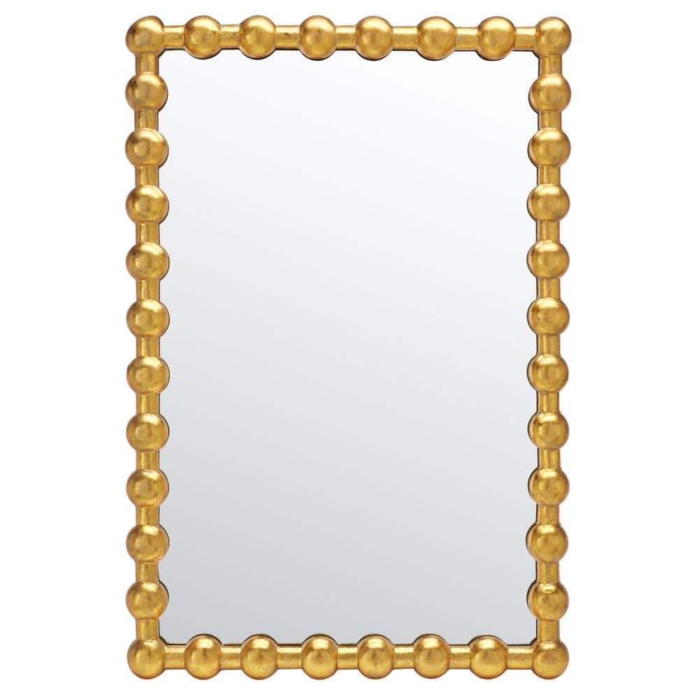 SAFAVIEH Rynne 25 in. W x 37.5 in. H Iron Rectangle Modern Gold Foil ...