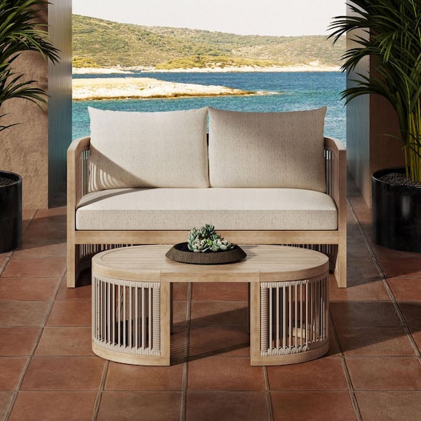 CHRISTOPHER KNIGHT HOME Remy Village 2-Piece Outdoor Solid Wood and ...