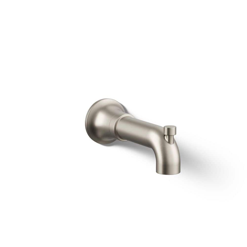 KOHLER Tone Wall-Mount Diverter Tub Spout in Vibrant Brushed Nickel ...