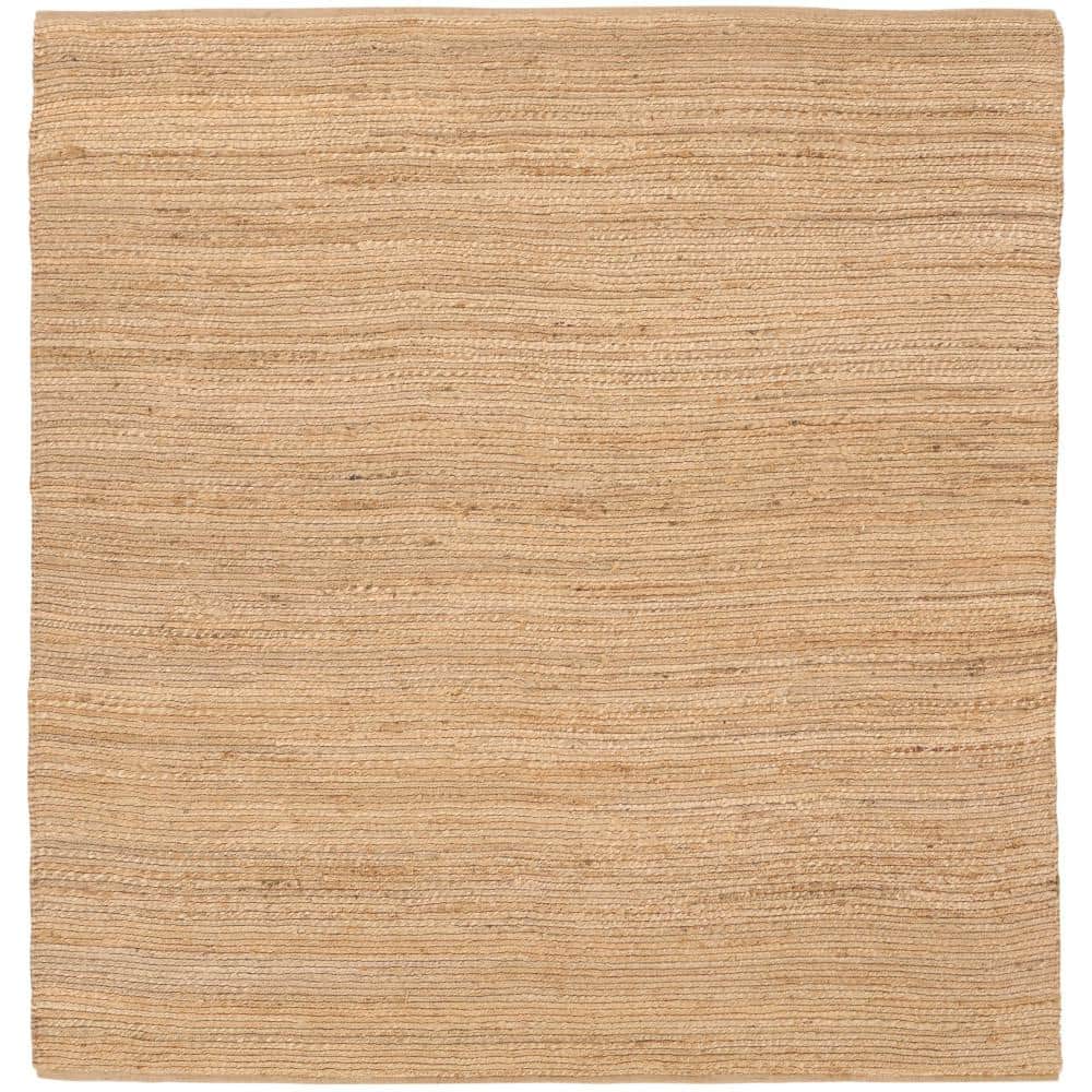 Nourison Natural Jute Natural 8 ft. x 8 ft. All-Over Design ...