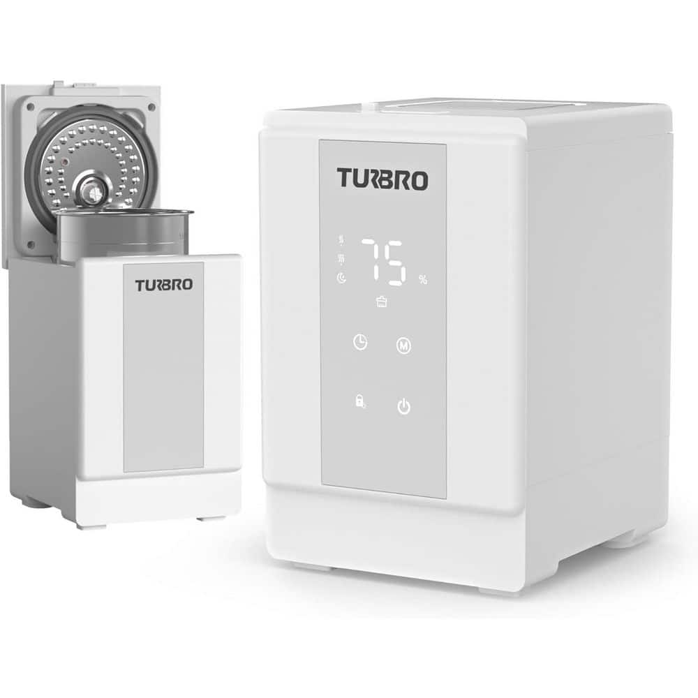 TURBRO 4L/1 Gal. 304 Stainless Steel Steam Humidifier w/Tank, Warm Mist ...
