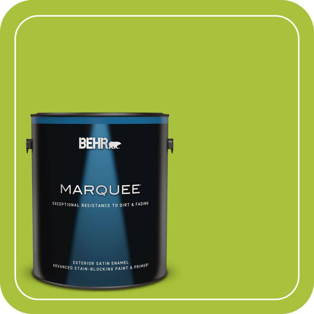 BEHR MARQUEE 1 gal. #S-G-410 Green Crush Satin Enamel Exterior Paint ...
