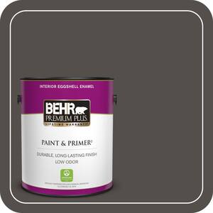 BEHR PREMIUM PLUS 8 oz. #PPU24-02 Berry Brown Satin Enamel Interior ...