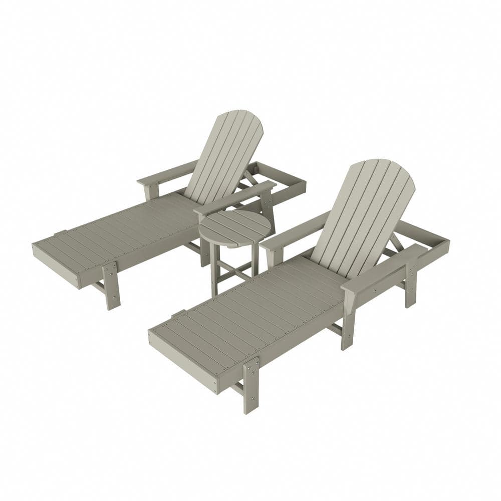 WESTIN OUTDOOR Altura 3-Piece Classic All Weather Adirondack Poly ...