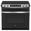GE 30 in. 5 Burner Element Drop-In Electric Range with Self-Cleaning ...