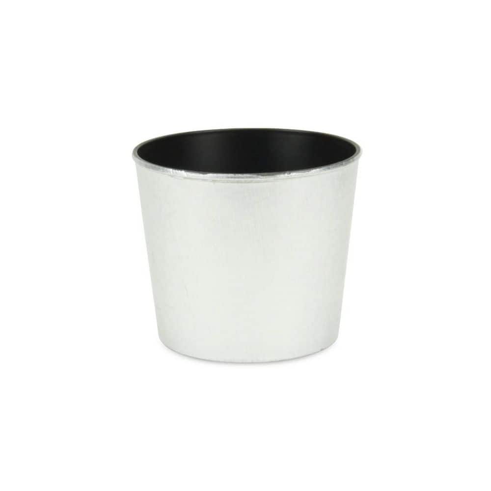 HomeRoots 72 gal. Silver Indoor Plastic Round Planter with Weather ...