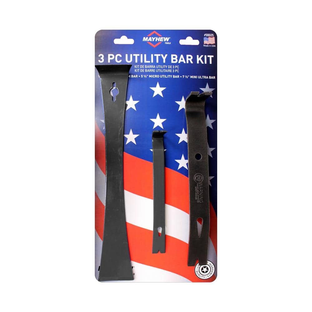 Mayhew 3-Piece Utility Bar Kit 98605 - The Home Depot