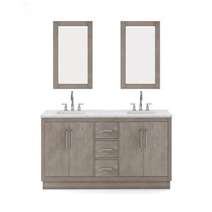 Water Creation Hugo 48 In. W x 22 In. D Bath Vanity in Grey Oak with ...